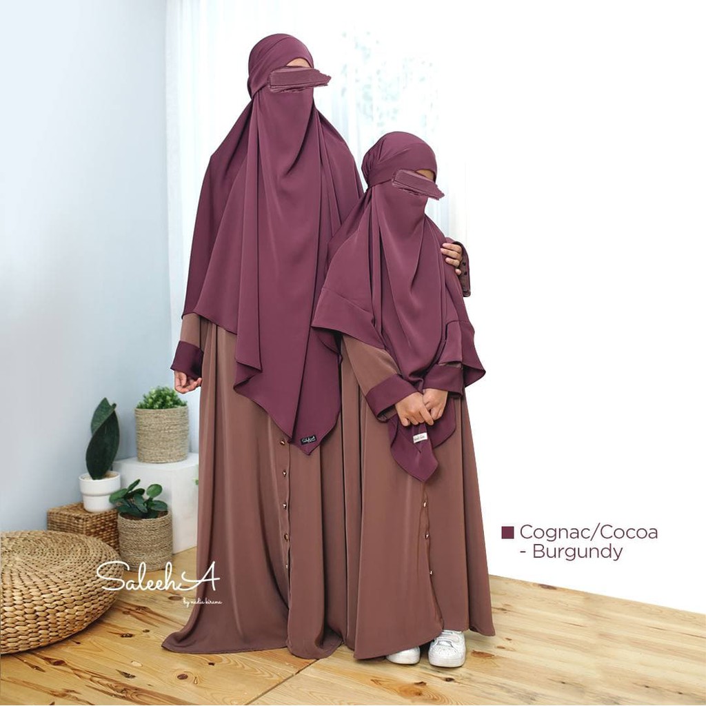 Jual NAJIHA EID SERIES WARNA COGNAC-BURGUNDY by Saleeha | Shopee Indonesia
