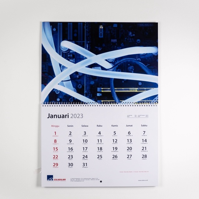 Jual KALENDER DINDING 30 x 42 cm SPIRAL MATA AYAM WALL CALENDAR - 7 ...