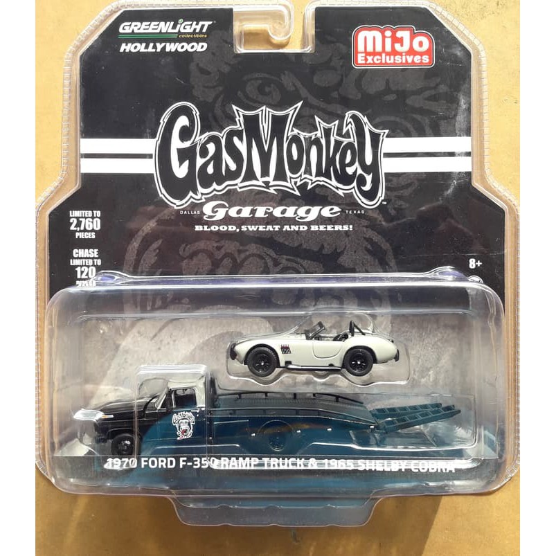Jual GREENLIGHT GAS MONKEY 1970 FORD F-350 RAMP TRUCK & 1965 SHELBY ...