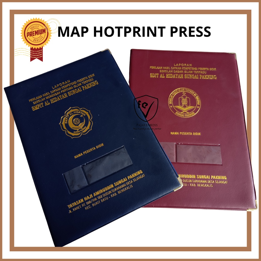 Jual MAP RAPOR MAP IJAZAH HOTPRINT PRESS K13 KURTILAS | Shopee Indonesia