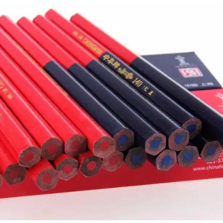 Jual Pensil Pola Menjahit Biru Merah | Shopee Indonesia