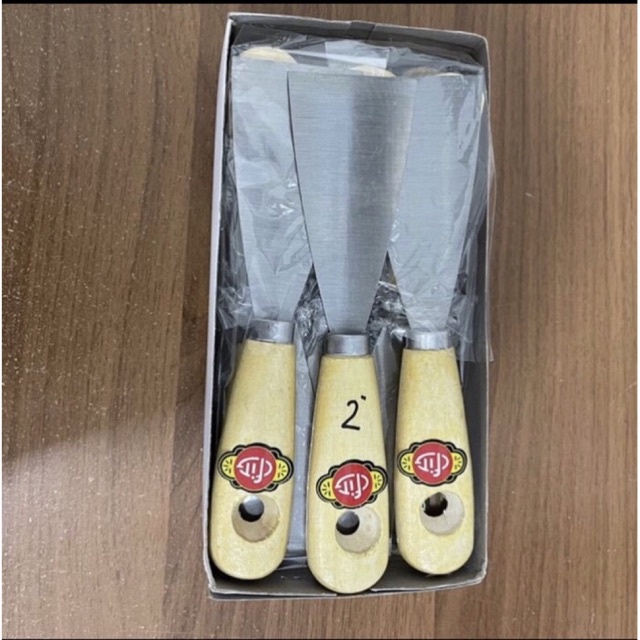 Jual GG KAYU 2”inci sekrap kape gagang kayu 2 inci putty scrap besi ...