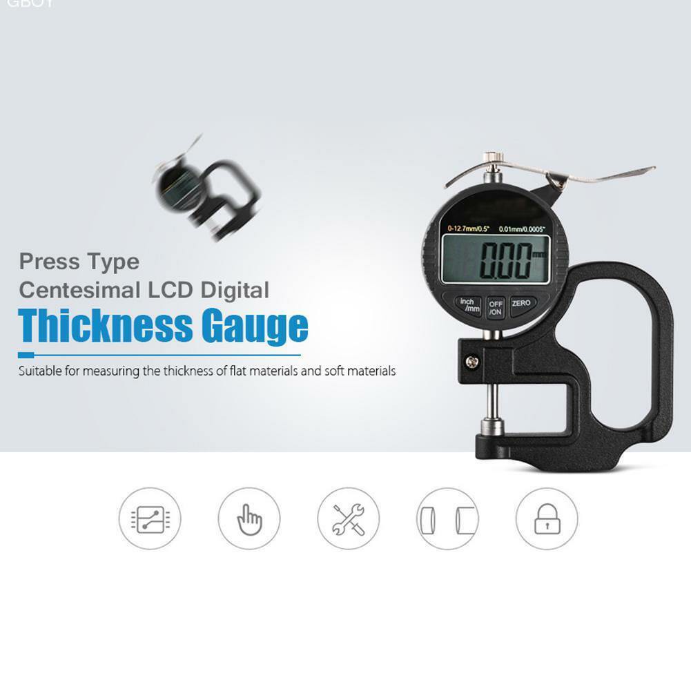 Jual Alat Ukur Ketebalan / Digital Thickness Gauge Micrometer | Shopee ...