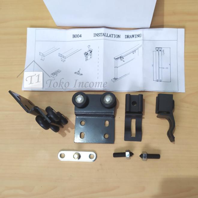 Jual Rel Dan Roda Pintu Sleding Gantung Geser / Sliding B 004 Single 2M ...