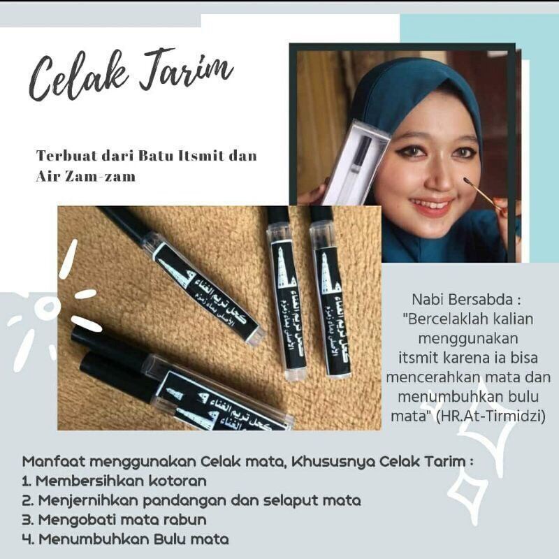 Jual Celak tarim celak tareem muslim celak eyeliner pensil celak halal ...