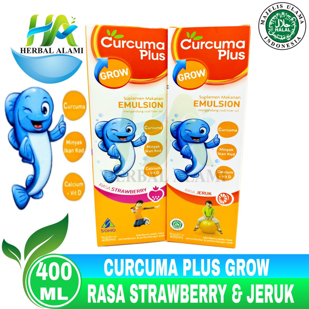 Jual Curcuma Plus Grow 400 ml - Multivitamin Anak | Shopee Indonesia