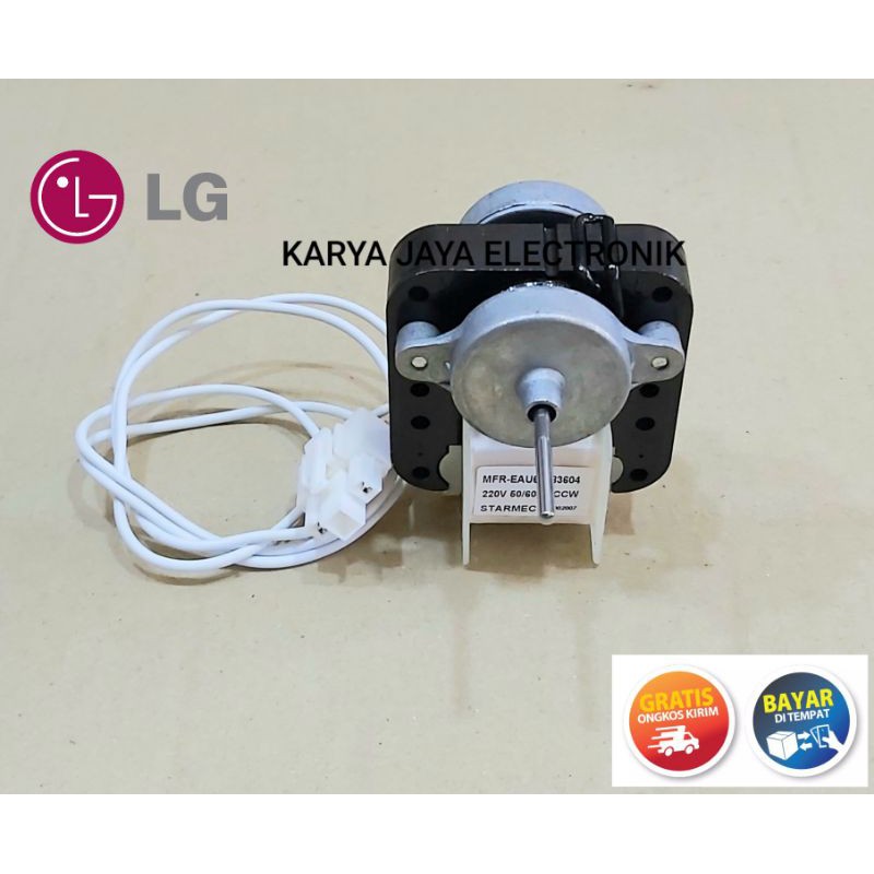 Jual Dinamo Motor Fan kulkas LG / Fan Motor kulkas LG 2 Pintu Soket ...