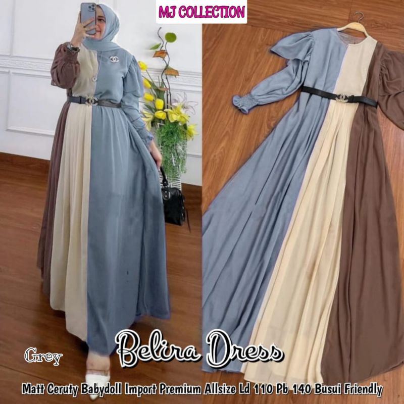 Jual belira dress ori by mj collection | Shopee Indonesia