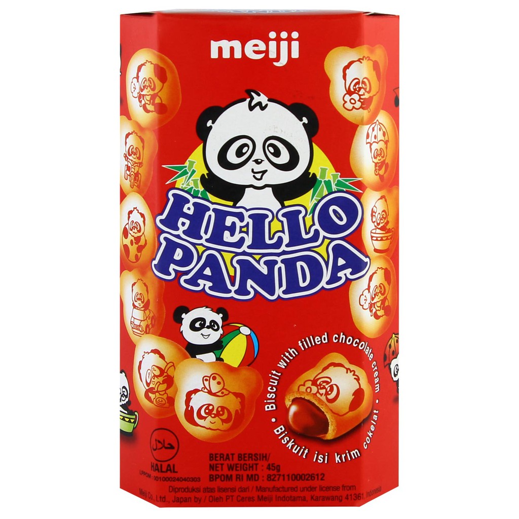 Jual Meiji Hello Panda Cokelat 45 gram Cemilan Anak | Shopee Indonesia