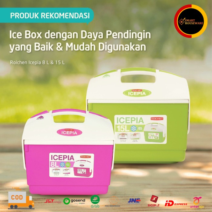 Jual Ice Cooler Kotak Es Roichen Icepia Quadro Penyimpanan Makanan ASI ...