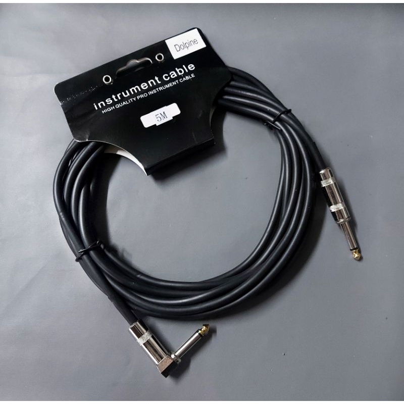 Jual kabel jack to jack L kabel jack 5 meter kabel jack gitar bass ...