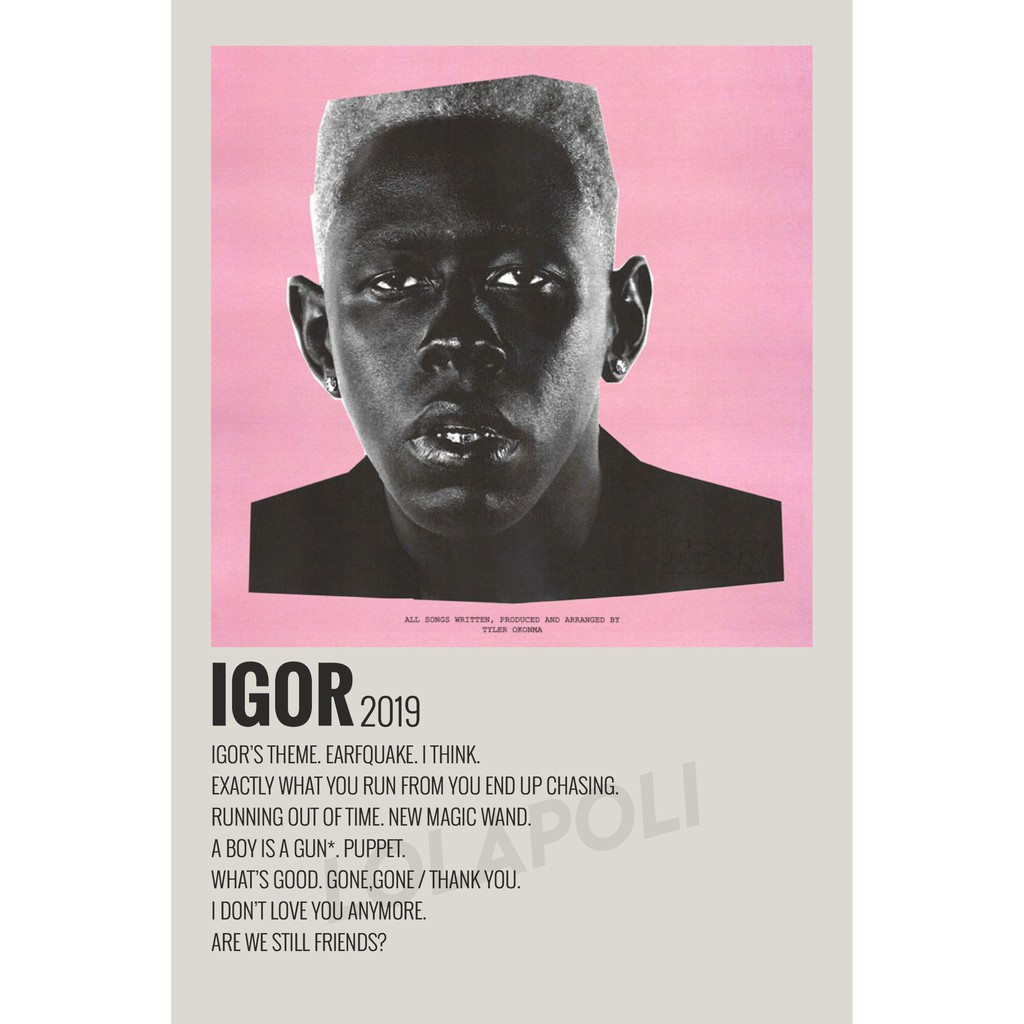 Jual Poster Cover Album Igor - Tyler, The Creator | Shopee Indonesia