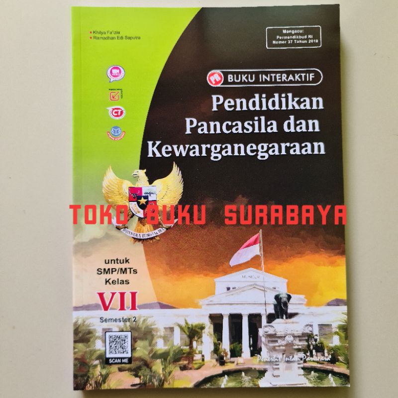 Jual Buku PR / LKS interaktif pendidikan pancasila, ppkn kelas VII, 7 semester 2 (K13 revisi ...