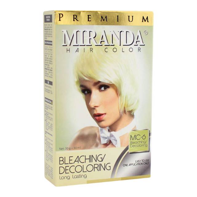 Jual Miranda Premium Hair Color Bleach Kit MC-6 30gr Bleaching Rambut ...