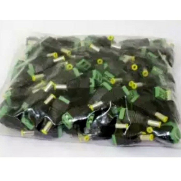 Jual JACK DC MALE CCTV 1 PACK (100 UNIT) 1pack isi 100 unit sambungan ...