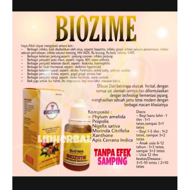 Jual BIOZIME SUPLEMEN PROBIOTIK SIKLUS BIOSYAFA | Shopee Indonesia