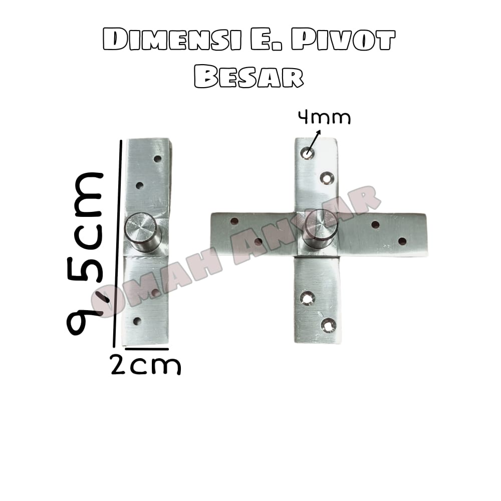 Jual Engsel Pivot putar Pintu Lemari Mebel SS Besar Kecil | Shopee ...