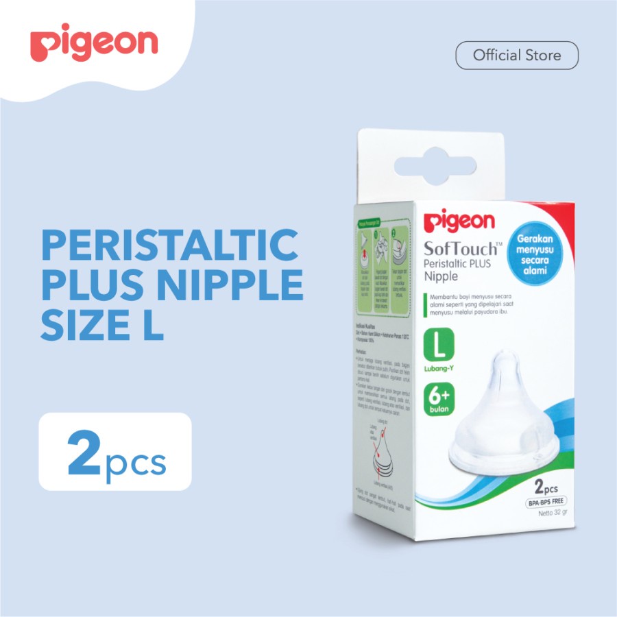 Jual Pigeon Nipple Wide Neck Peristaltic Plus isi 2 | Shopee Indonesia