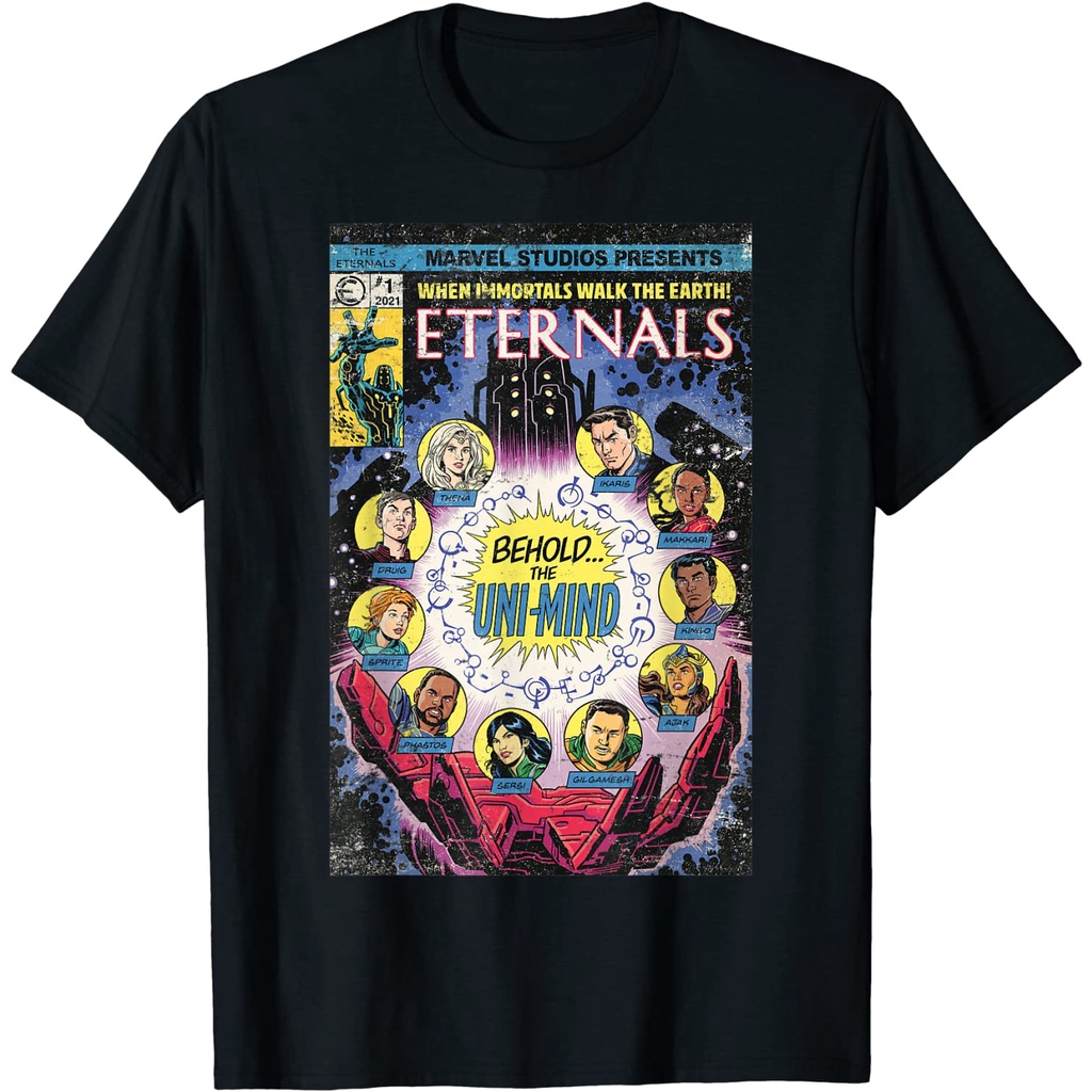 Jual Baju Kaos Marvel Eternals Vintage Comic Cover T-Shirt - Baju ...