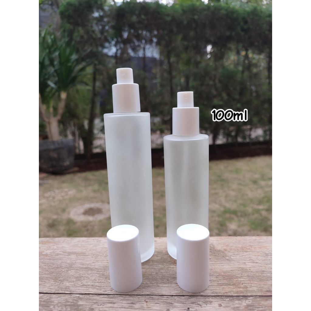 Jual Botol Spray 100ml Refill Sprayer Parfum Toner Serum Kaca Doff ...