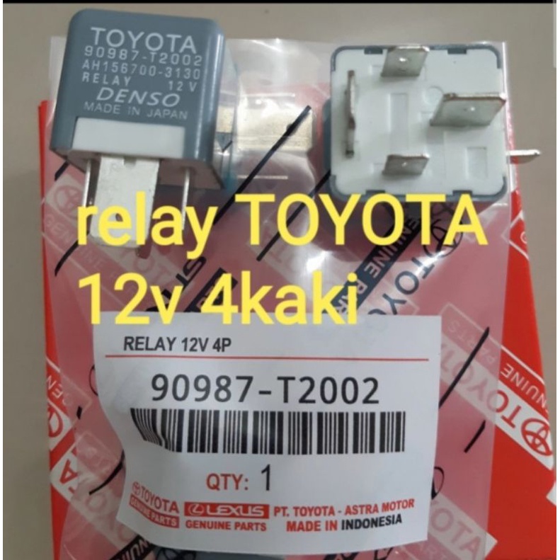 Jual Relay Toyota 12V 4 Kaki 90987-T2002 | Shopee Indonesia