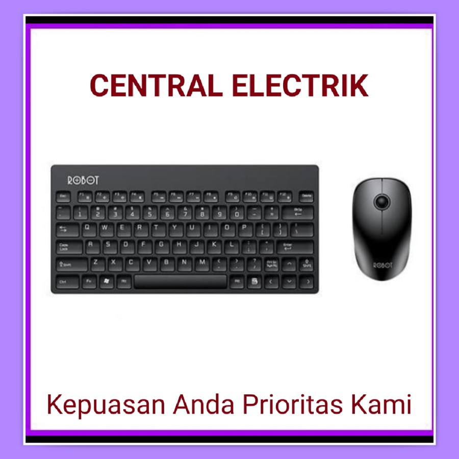 Jual Keyboard Mouse Robot KM3000 Wireless / ORYGINAL | Shopee Indonesia