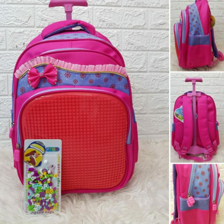 Jual Promo Ekonomis Tas Troli Trolley Ransel Sekolah Anak SD dan TK Lego Puzzle Powa | Shopee ...