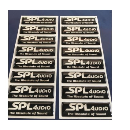 Jual STIKER EMBLEM SPL AUDIO TIMBUL RESIN | Shopee Indonesia