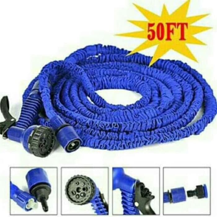Jual Selang Air Ajaib Magic Hose 15m / 100ft Selang Air Cuci Mobil Dan ...