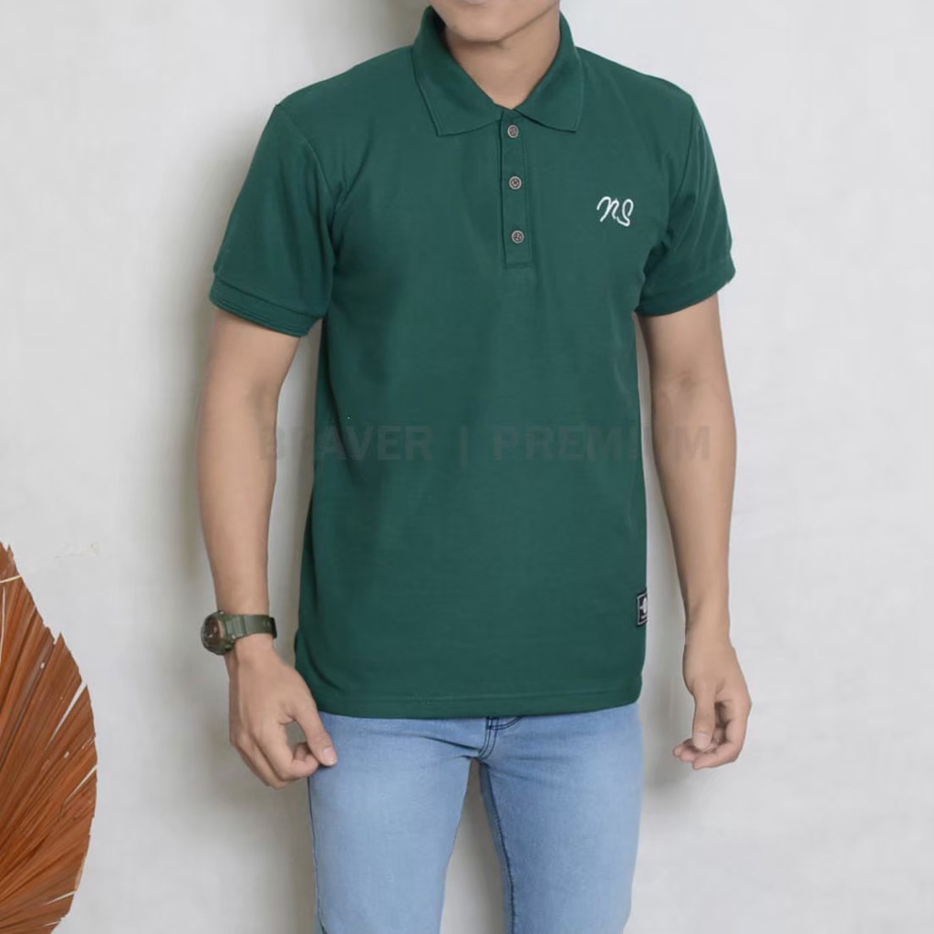 Jual Beaver Baju Kaos Polo Berkerah Kombinasi Bahan Lacoste Cotton CVC 24s Premium | Shopee ...