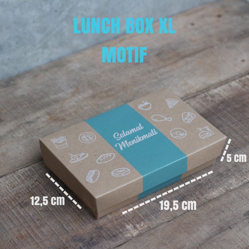 Jual PAPER LUNCH BOX MOTIF FULL LAMINASI FOOD GRADE | Shopee Indonesia