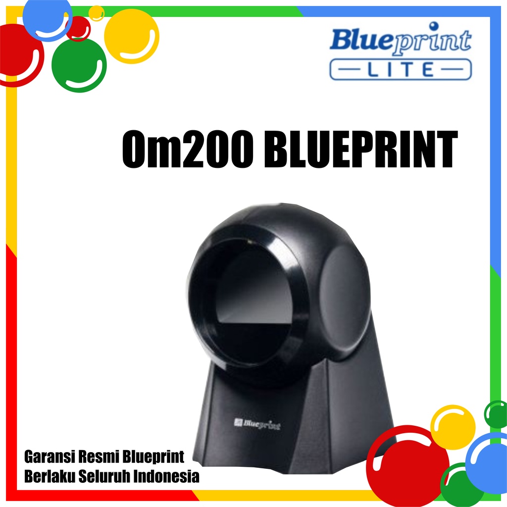 Jual Omni Barcode Scanner OM200 BLUEPRINT 2D Auto Scan, QR code ...