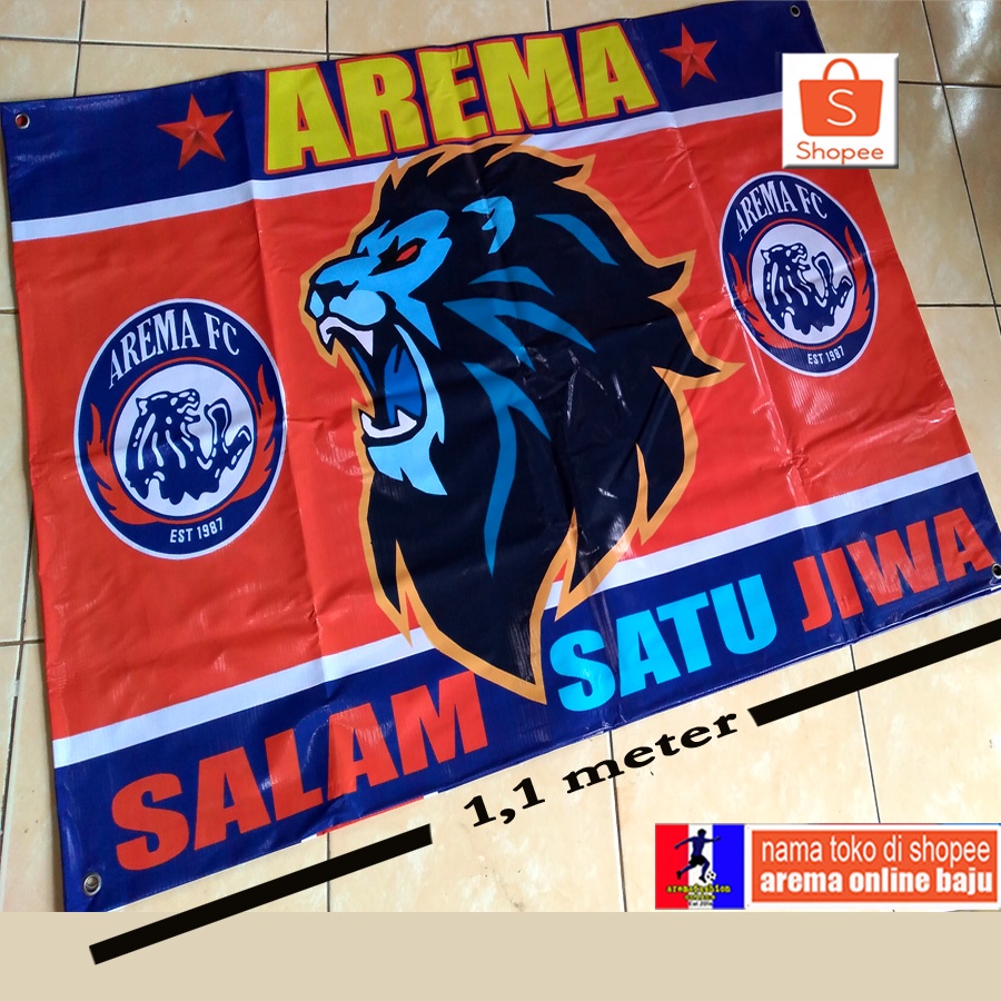 Jual BENDERA AREMA HIASAN DINDING 02 - AREMA ONLINE BAJU | Shopee Indonesia