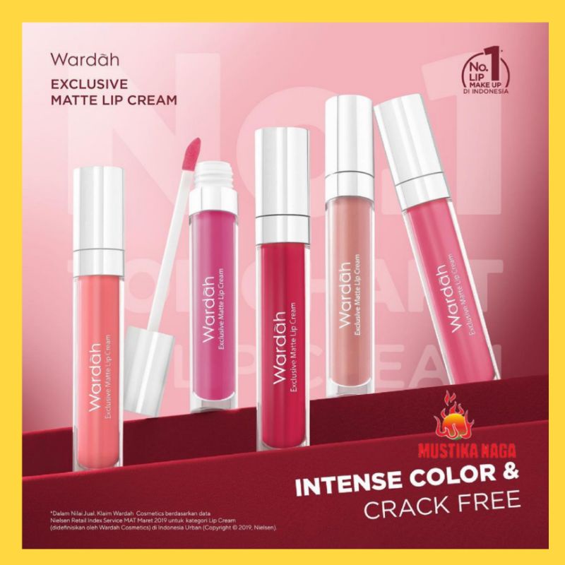 Jual Wardah Exclusive Matte lip cream 4 g | Shopee Indonesia