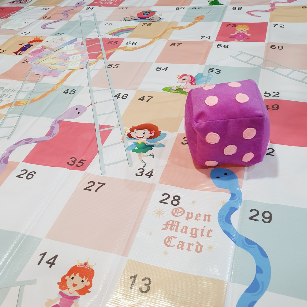 Jual Life Size Snakes and Ladders Games Princess Theme Beezy Kids ...