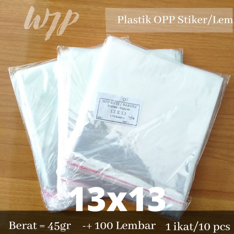 Jual Opp Plastik Bening 13x13 Isi 100 / Plastik opp SEAL Stiker ...