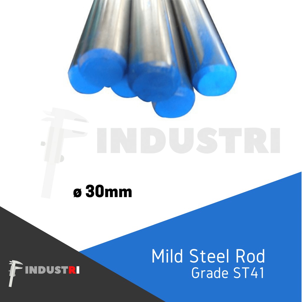 Jual AS besi ST 41 diameter 30mm | AS SS400 | potongan per 50cm ...