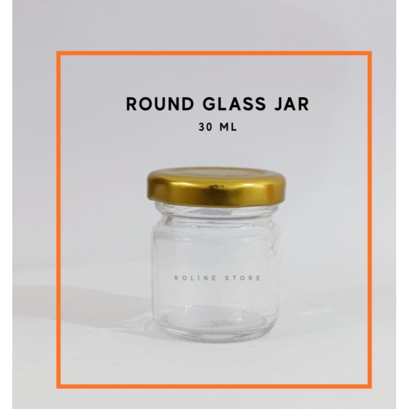 Jual BOTOL KACA 30 ML- JAR KACA MINI 30 ML COCOK UNTUK SOUVENIR ...