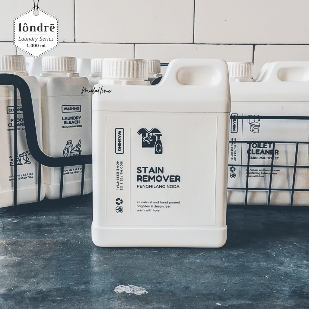 Jual LONDRe Laundry Detergent Bottle 1000 ml/1 Liter Botol Refill Tempat Deterjen Softener ...