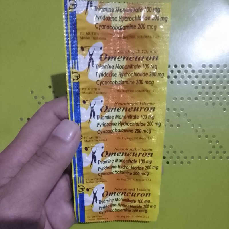 Jual Omeneuron Tablet B1 B6 B12(Obat Kaku, Kesemutan, Kram, Kebas ...