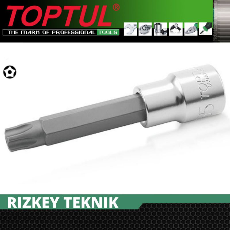 Jual TOPTUL 1/2" Atau 1/4" DR Kunci Bospom Star Bit Socket T30 Dengan ...