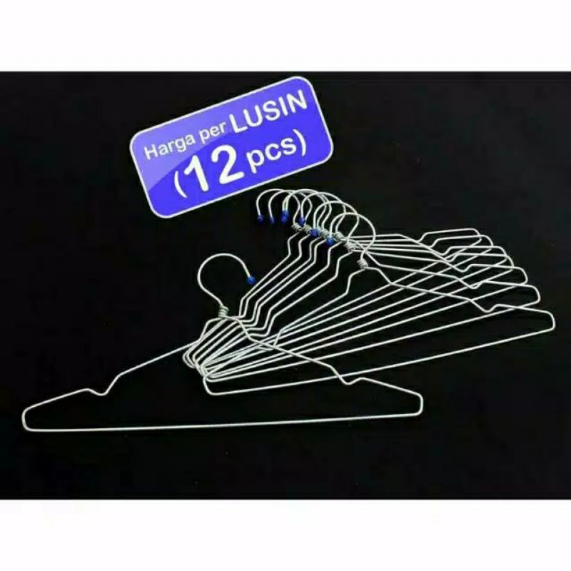 Jual hanger besi hanger kawat isi 12 (1lusin) | Shopee Indonesia