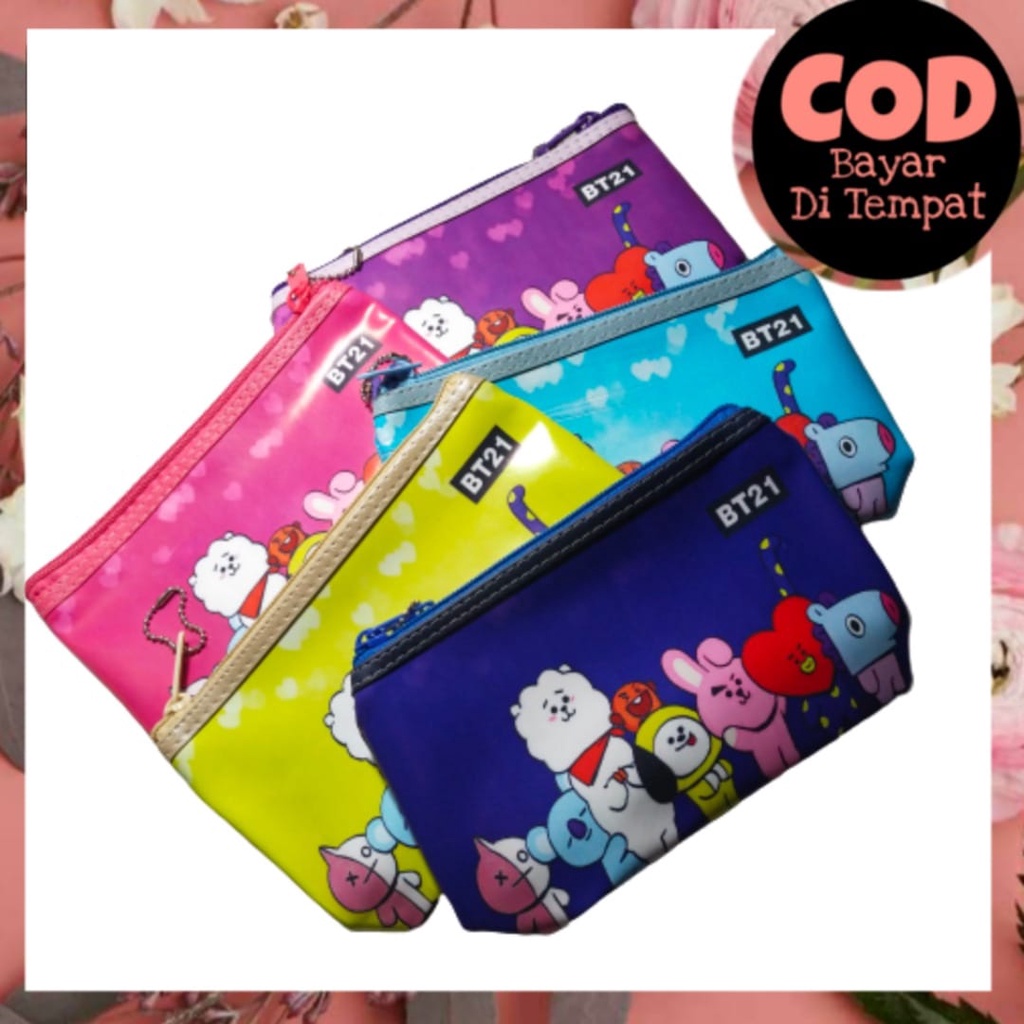 Jual POUCH BT21 TEMPAT MAKE UP BT21 BTS POUCH LUCU ARMY DOMPET MAKE UP BT21 (DOMESTICO) | Shopee ...