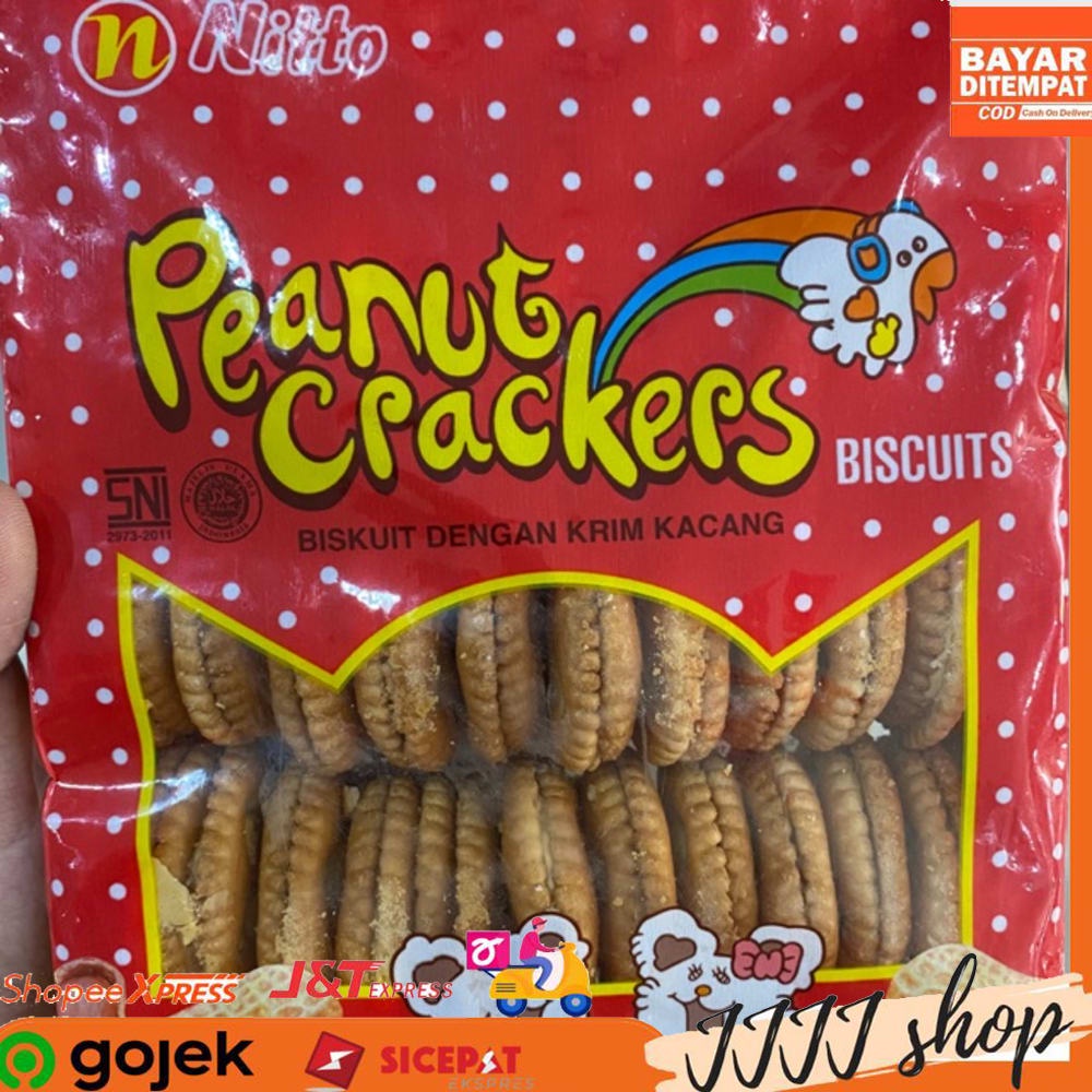 Jual Peanut Crackers Biscuits Nitto Biskuit Selai Kacang | Shopee Indonesia