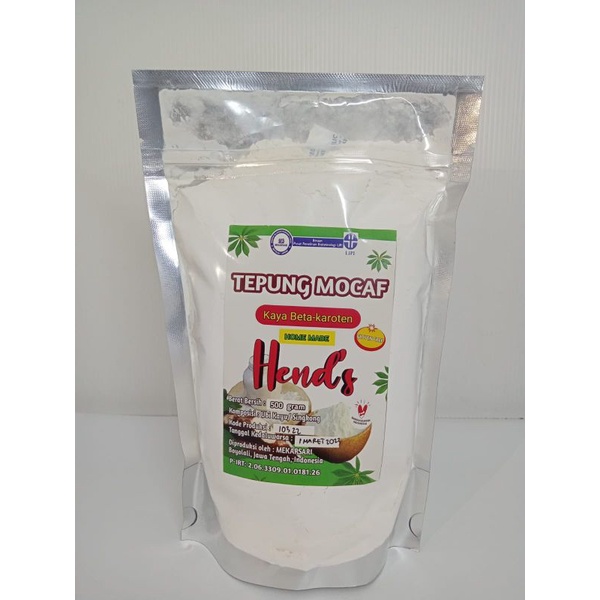 Jual Tepung Mocaf Kaya Beta Karoten - Hend's 500gr | Shopee Indonesia