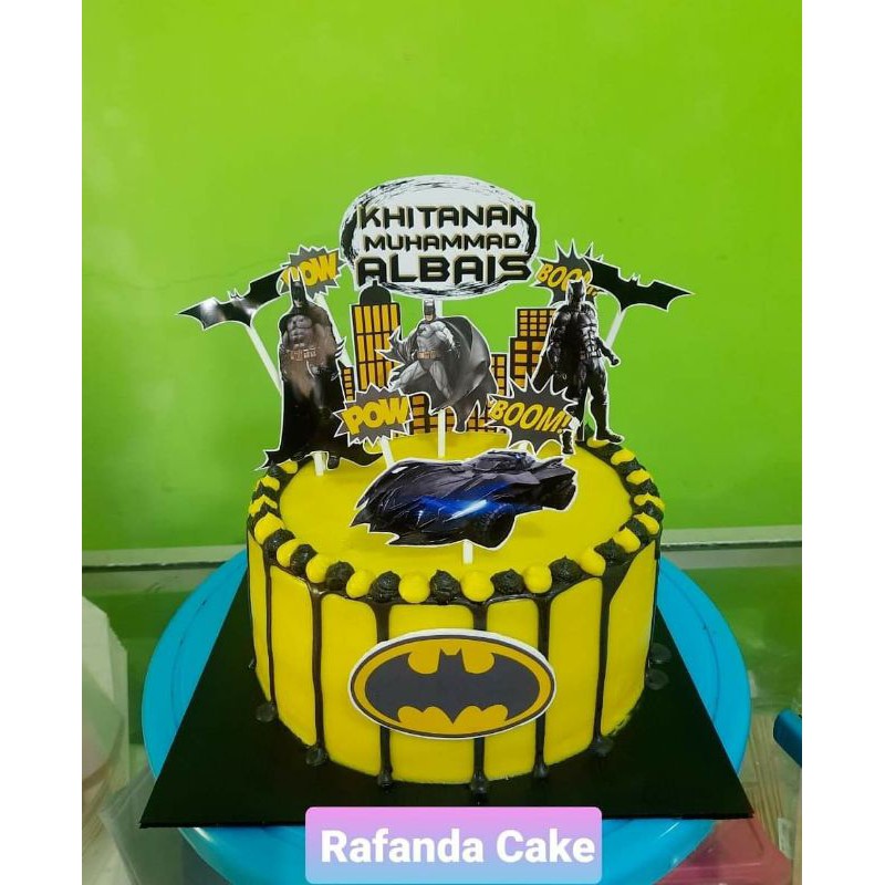Jual topper kue ulang tahun batman toper ultah custom | Shopee Indonesia