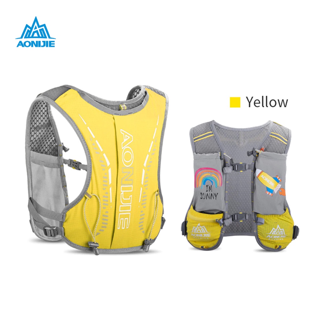 Jual Aonijie Hydration Backpack Vest C9105 5L for Children - YELLOW ...