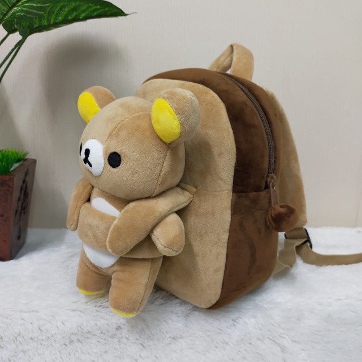 Jual Tas Ransel Bear Rilakkuma/Tas Sekolah Anak Sekolah Paud TK/Backpack | Shopee Indonesia