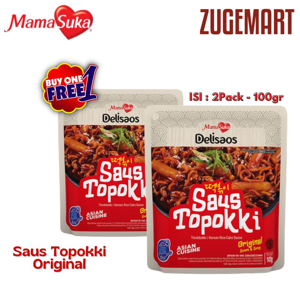 Jual Mama Suka MamaSuka Delisaos Saus Topokki Original Topping Instant ...