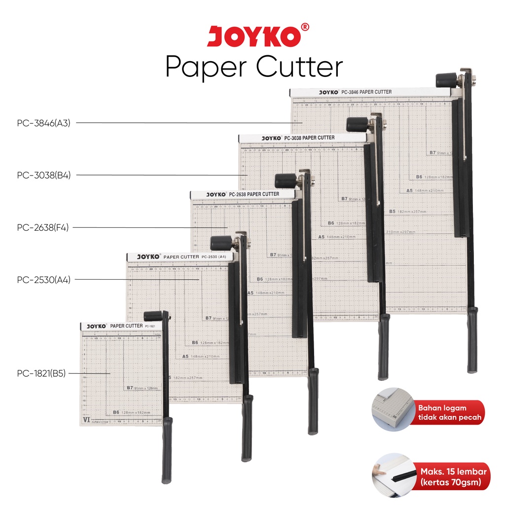 Jual Pemotong Kertas Paper Cutter Joyko | Shopee Indonesia